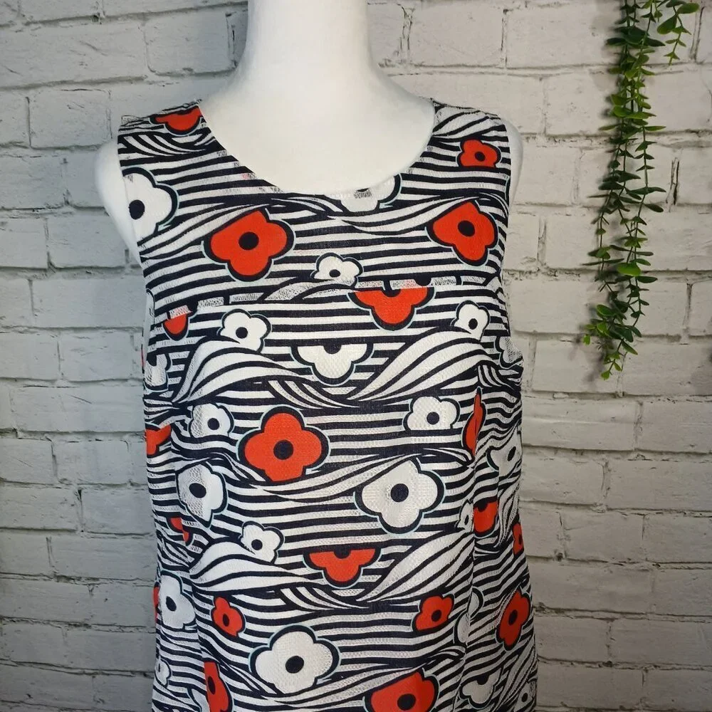 Kaari Blue | Dresses | Kaari Blue Dress Blue White And Red A Line ...
